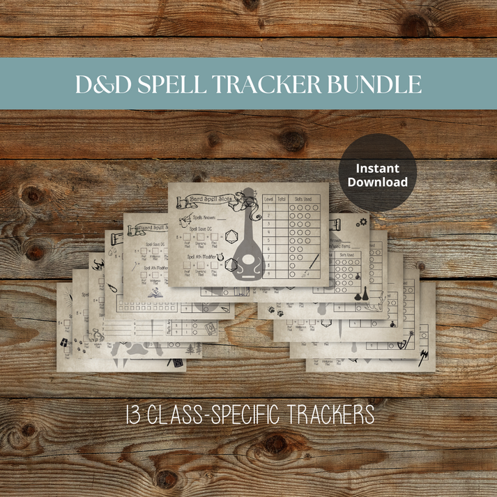 Spell Tracker Bundle - Instant Download – The Griffons Nest